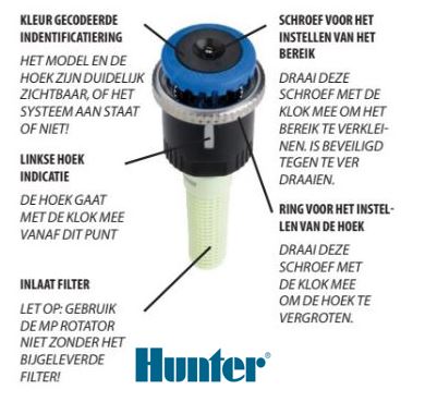 Hunter Rotator MP3000 - Hunter Pop-up sproeiers - Stadex